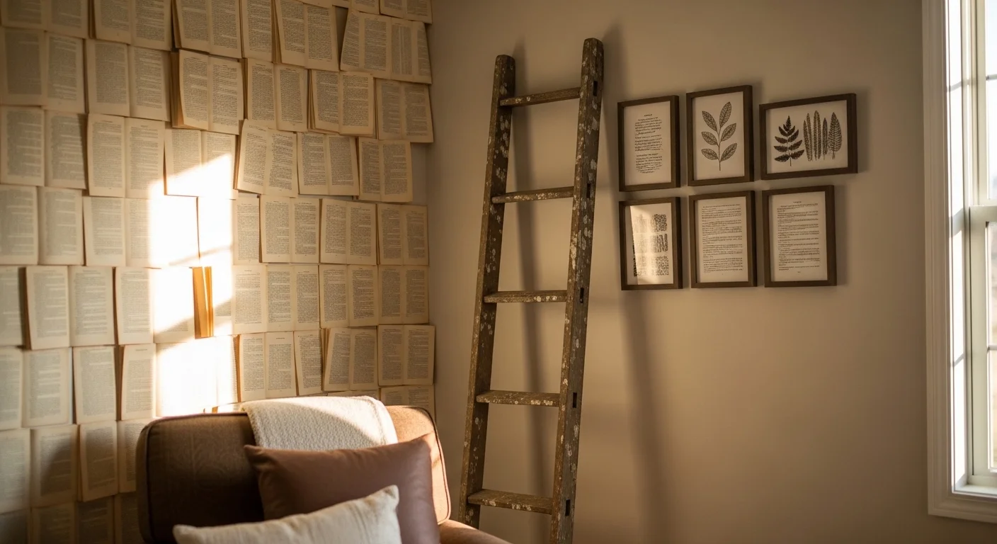 23 Book Page Wall Art Ideas That Add Literary Charm - DIY Visual